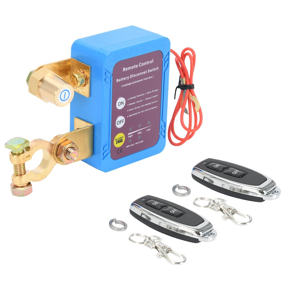 Snapklik.com : 12V/24V 240A Kill Switch Remote Battery Disconnect ...