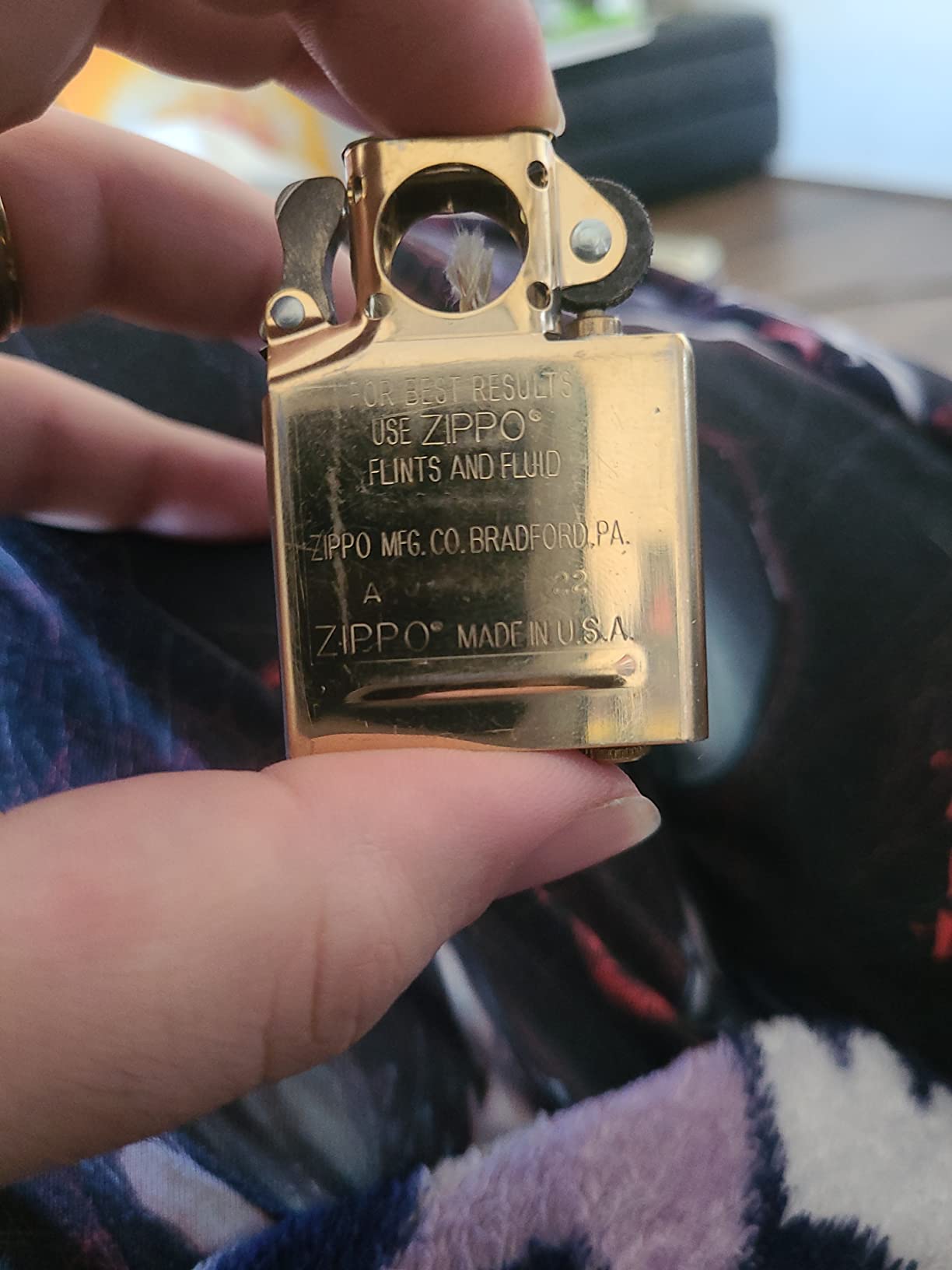 $4/mo - Finance Zippo Gold Flashed Pipe Insert | Buy Now, Pay Later