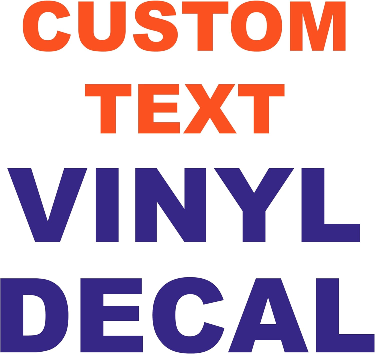 Amazon.com - Personalized Custom Font Name Decal Sticker - Custom Vinyl ...