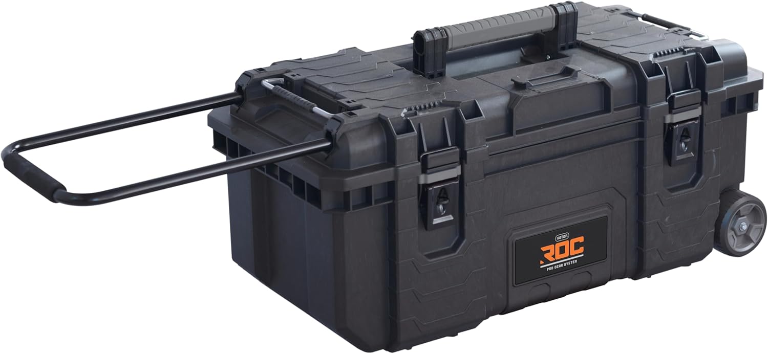 Keter ROC Pro Gear Heavy Duty Tool Storage Rolling Mobile Toolbox 28 ...
