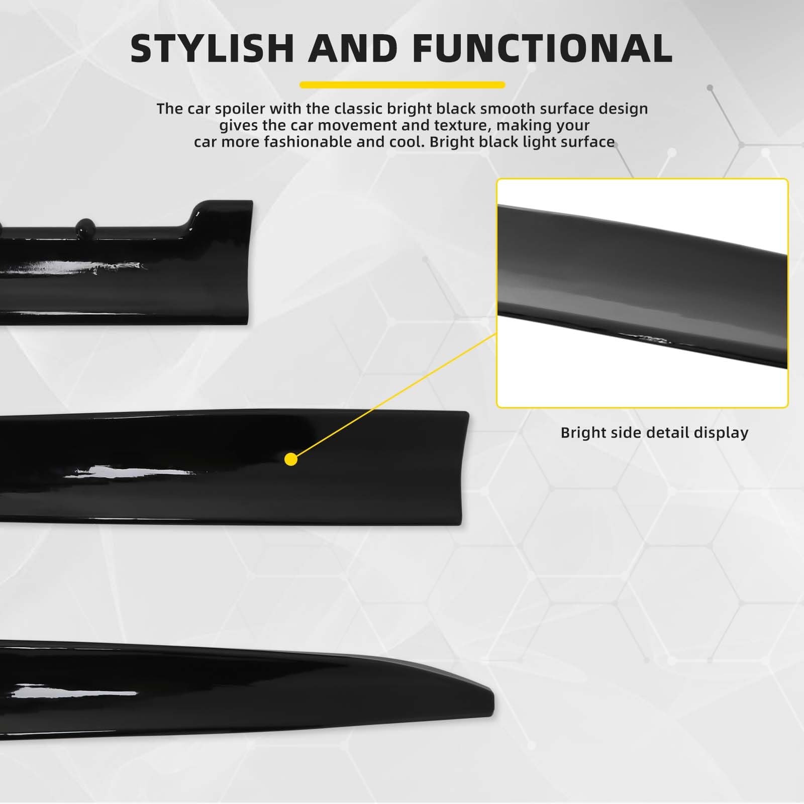 Snapklik.com : DREAMOTOR Car Universal Rear Spoiler 54" Trunk Spoiler ...