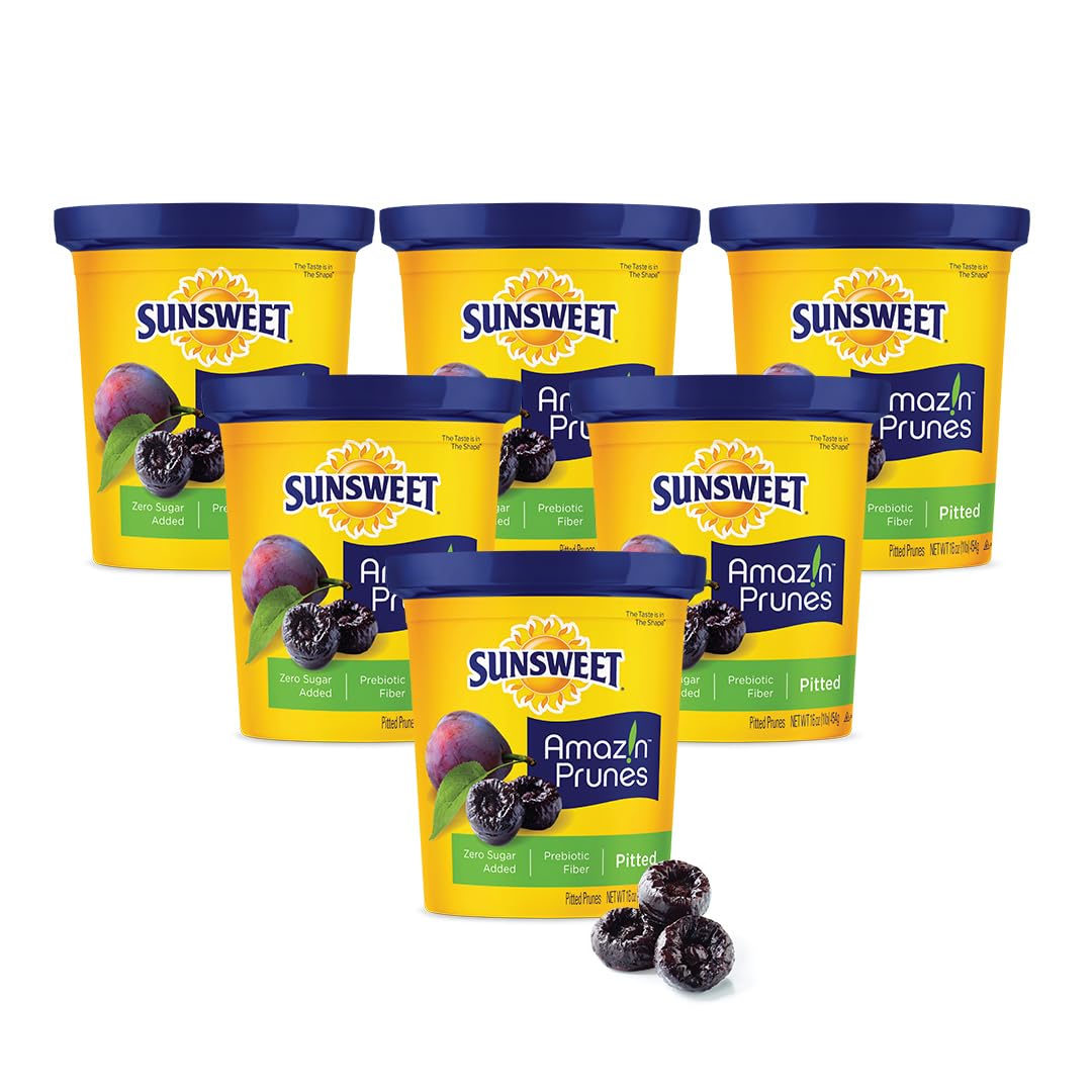Sunsweet Amazin Pitted Prunes Dried Prunes Pitted Unsweetened Gluten ...