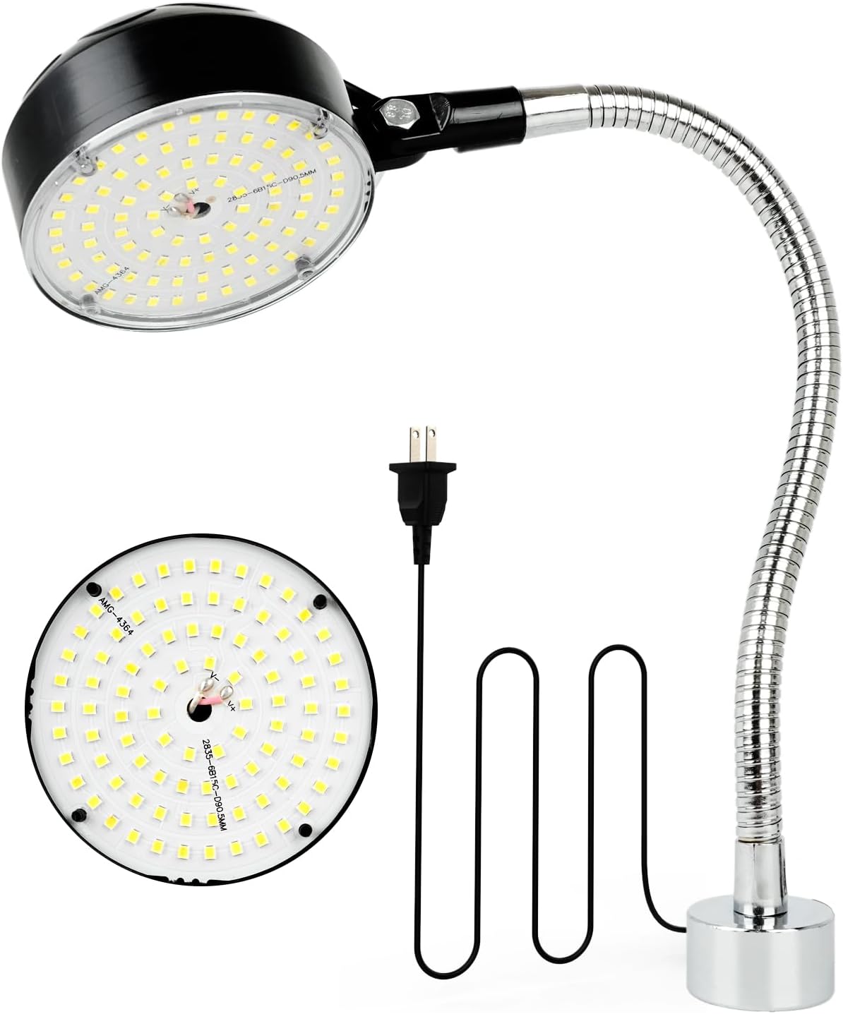 Led Magnetic Work Light, 2160 Lumens Waterproof Lathe Light With 15inch ...