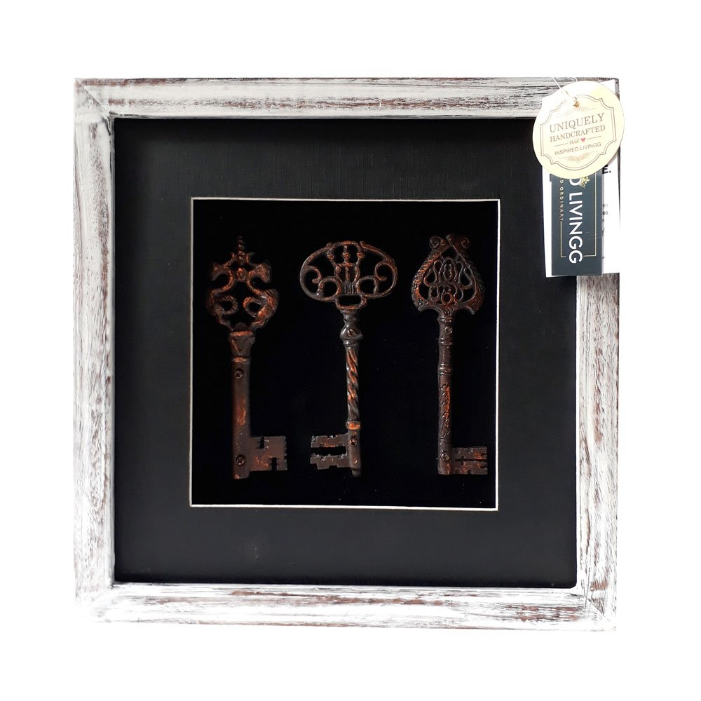 INSPIRED LIVINGG Vintage Key Shadow Box : Amazon.in: Home & Kitchen