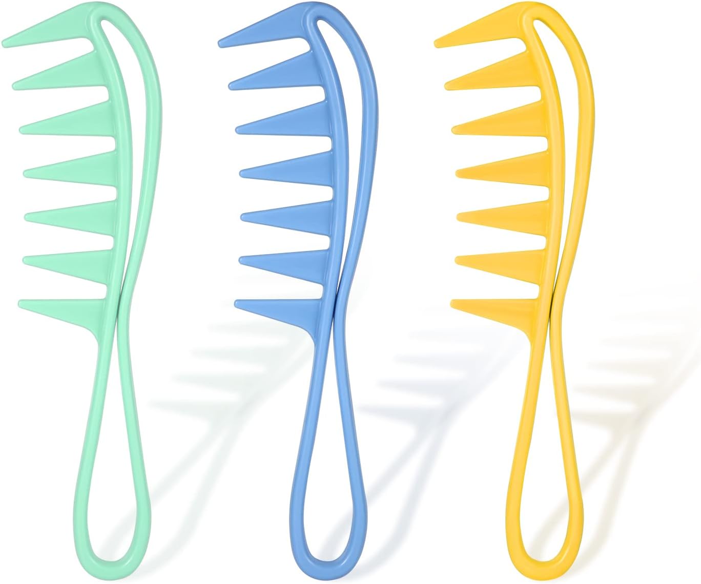 Amazon.com : 3Pcs Wide Tooth Comb, Large Tooth Combs Wide Tooth Curl ...