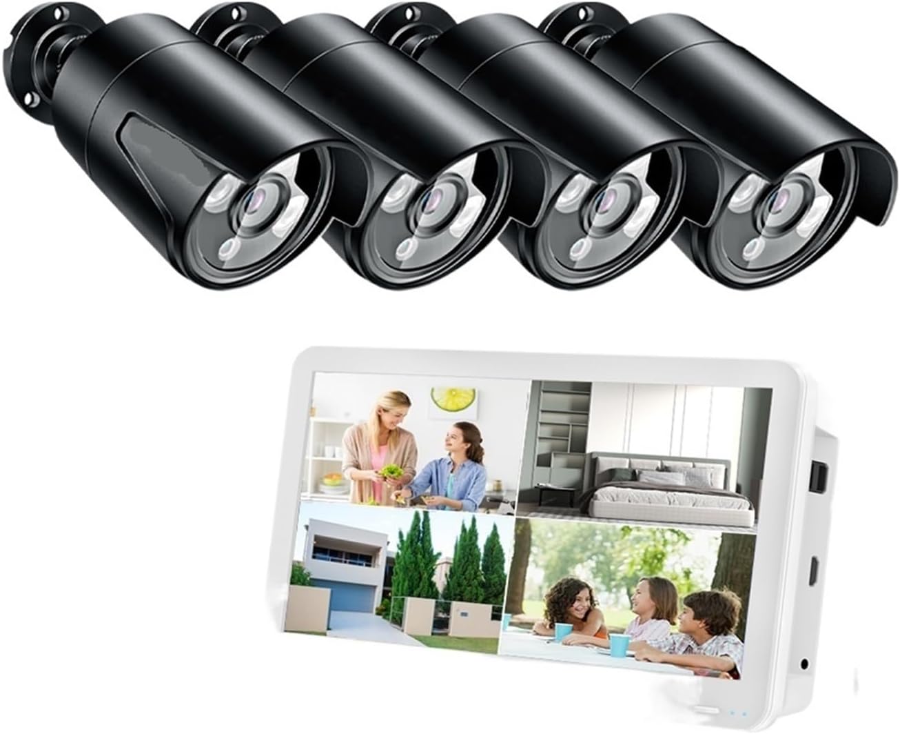 Surveillance Camera Set 4K POE Video Surveillance Camera System 8MP ...