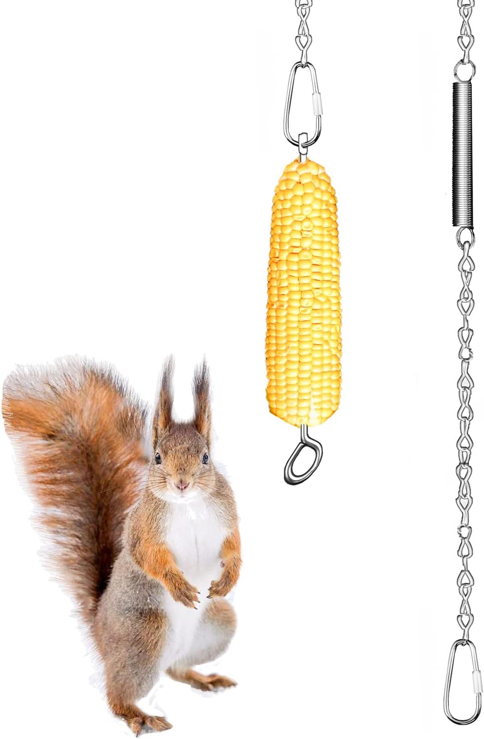 Amazon.com : Woodlink NASQSPIN Audubon Squirrel 3 Ears Corn Holder ...