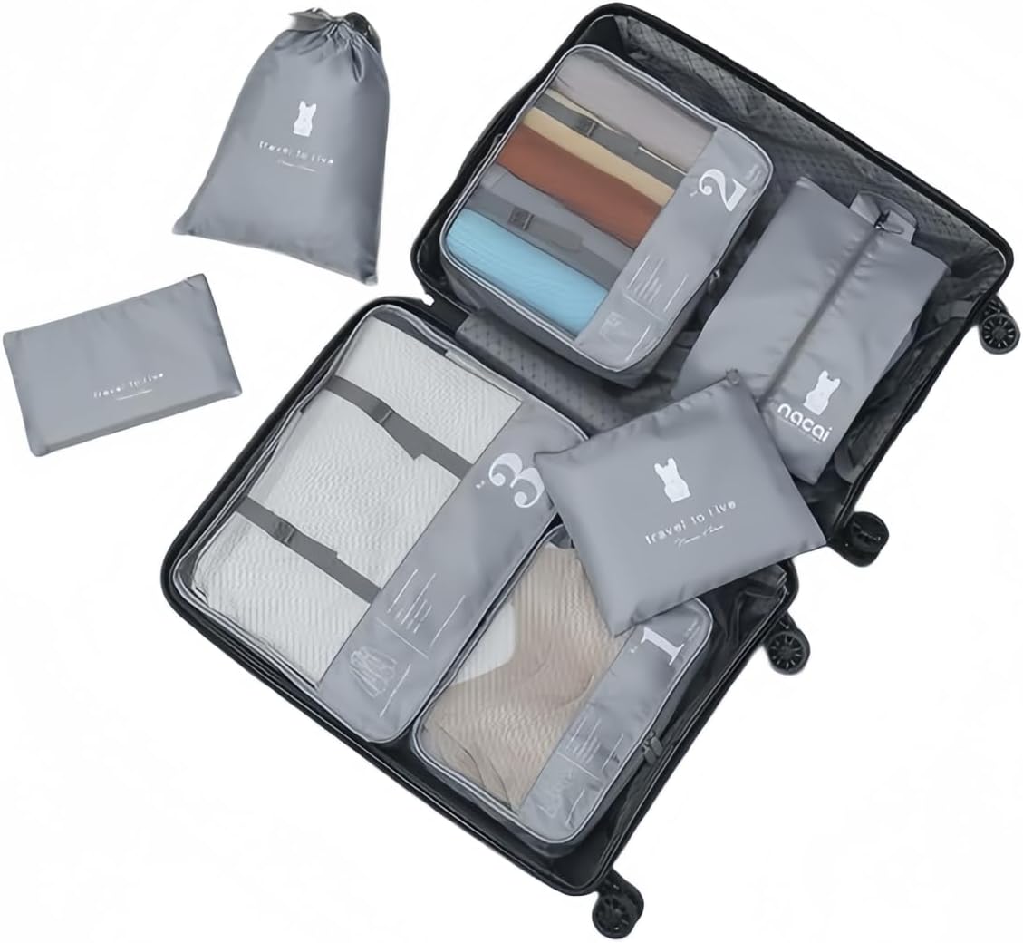 MTWSJIA Multifunctional Packing Cubes for Suitcases, Travel Bags ...