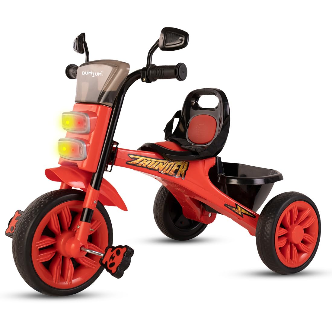 Bumtum Thunderbolt Tricycle for Kids 3 to 5 Years with Foldable and ...