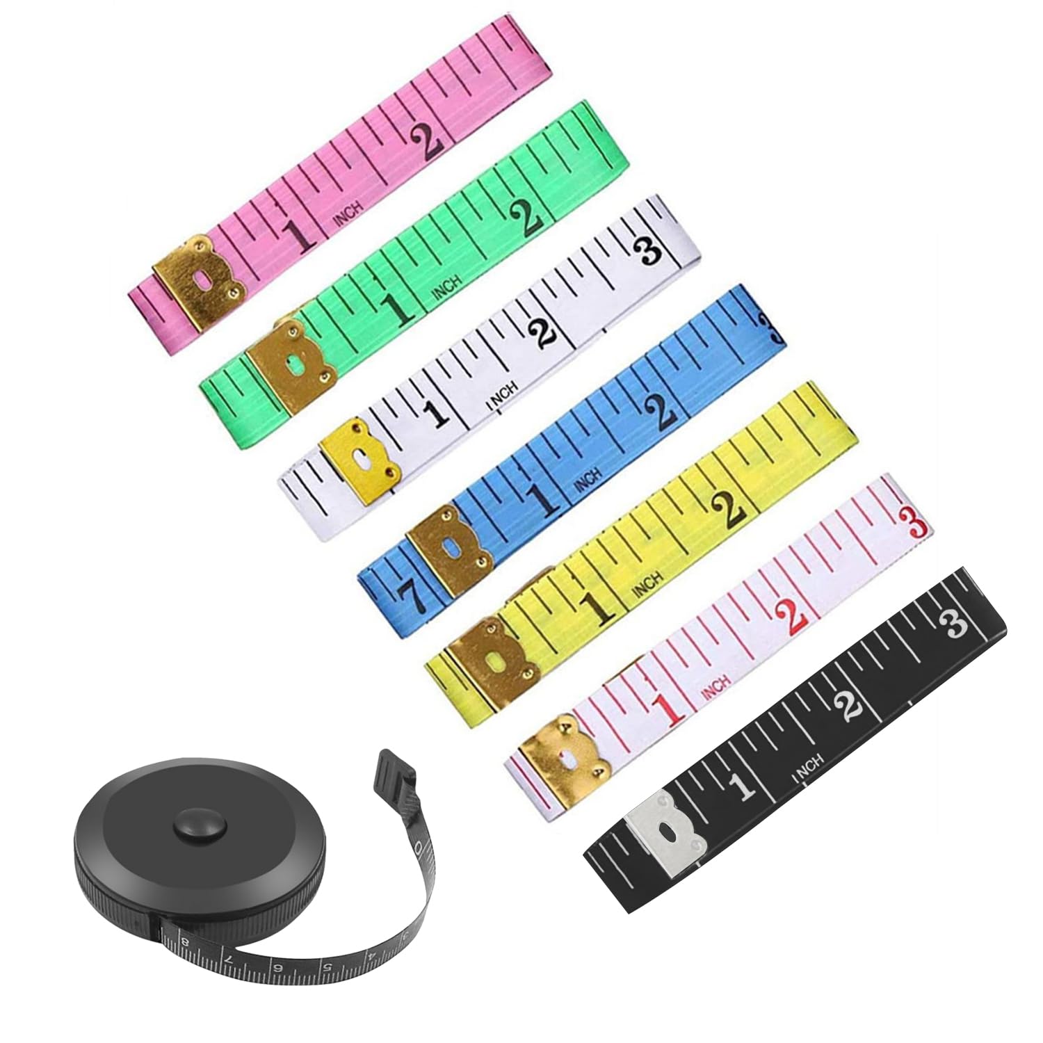 Amazon.com: BoAn Tape Measure,8 PCS Measuring Tape for Body Fabric ...