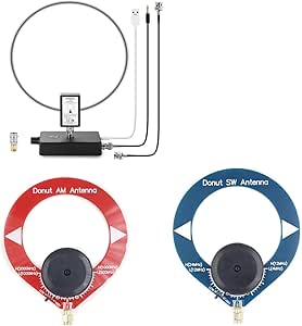 Amazon.com: GOOZEEZOO Active Shortwave Radio Loop Antenna GA450 & Donut ...