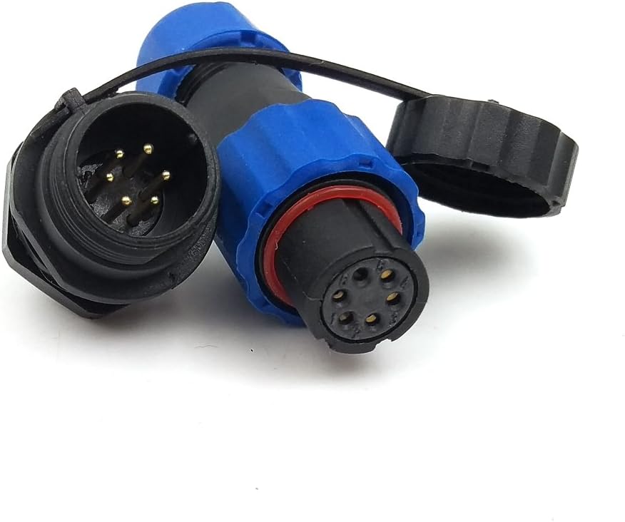 Amazon.com: SD13 6pin Waterproof Power Connector, IP68 LED 6-pin ...
