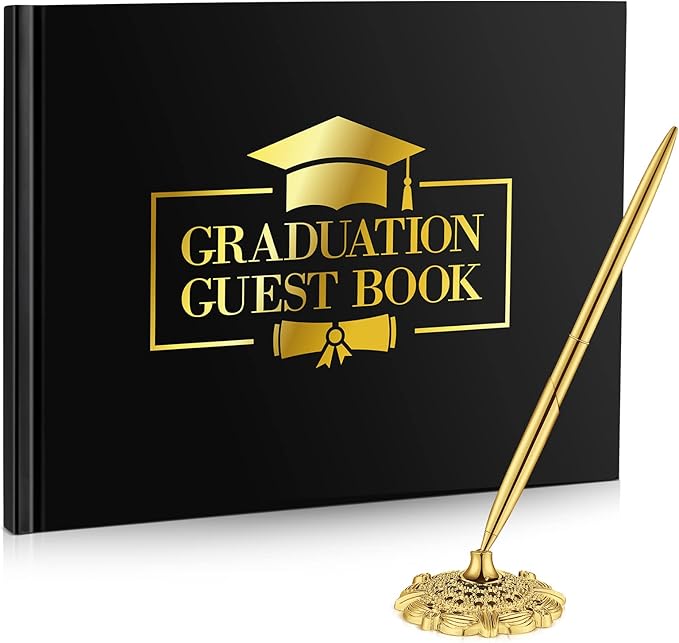 Amazon.com: Class of 2024 Graduation Guest Book with Signing Pen ...