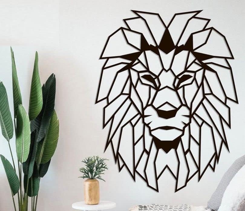 STASH HOUSE Lion Face Wooden Wall Hanging for Home & Office Decorations ...
