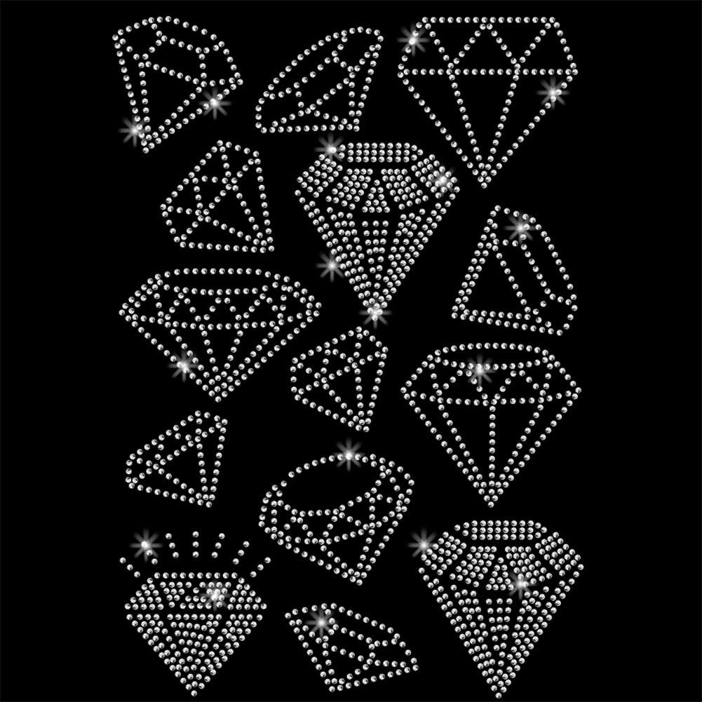 Amazon.com: NBEADS Bling Rhinestone Stickers, Diamond Shape Glitter ...