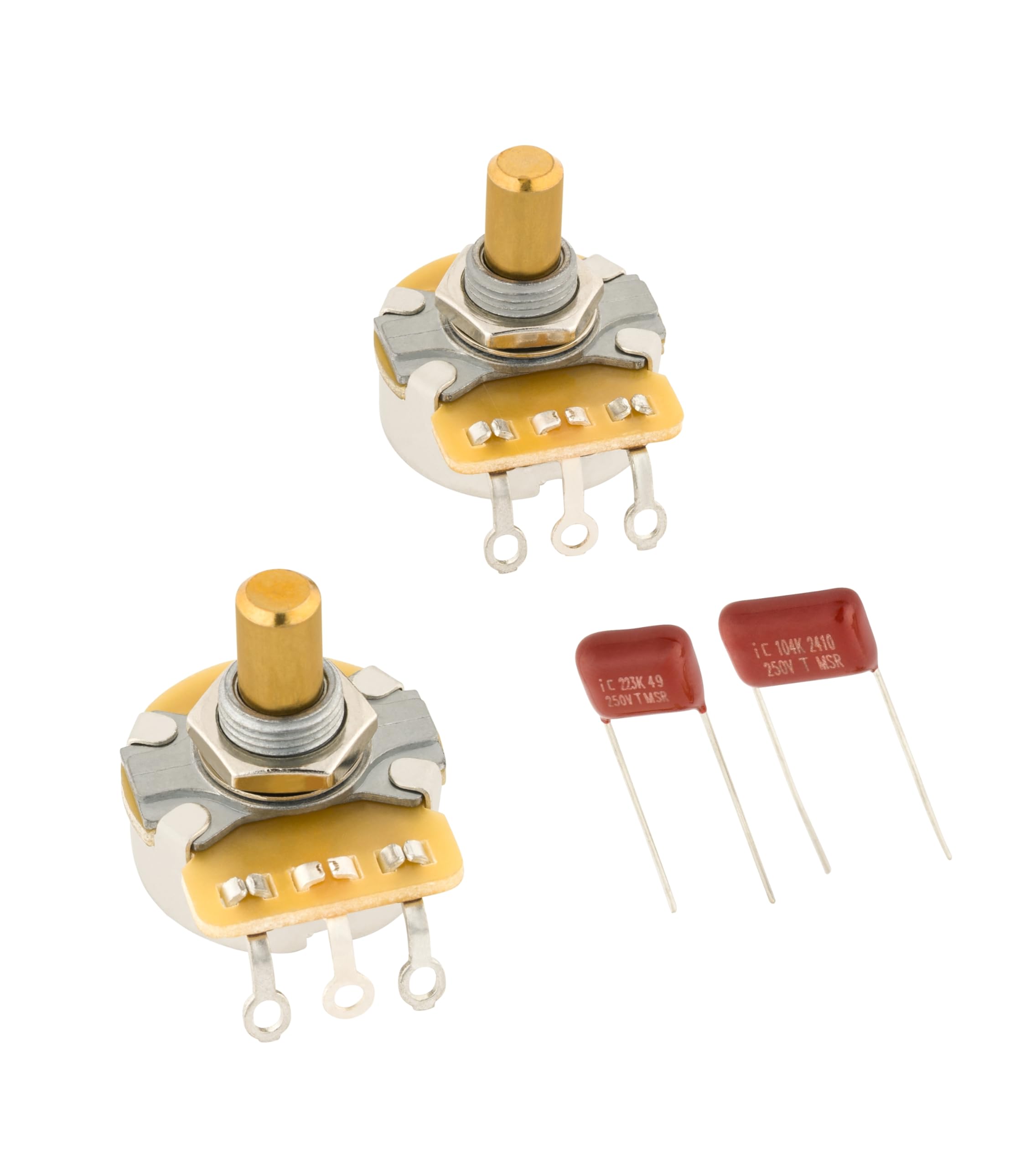 Snapklik.com : Telecaster Solid Shaft Potentiometer And Capacitor Kit