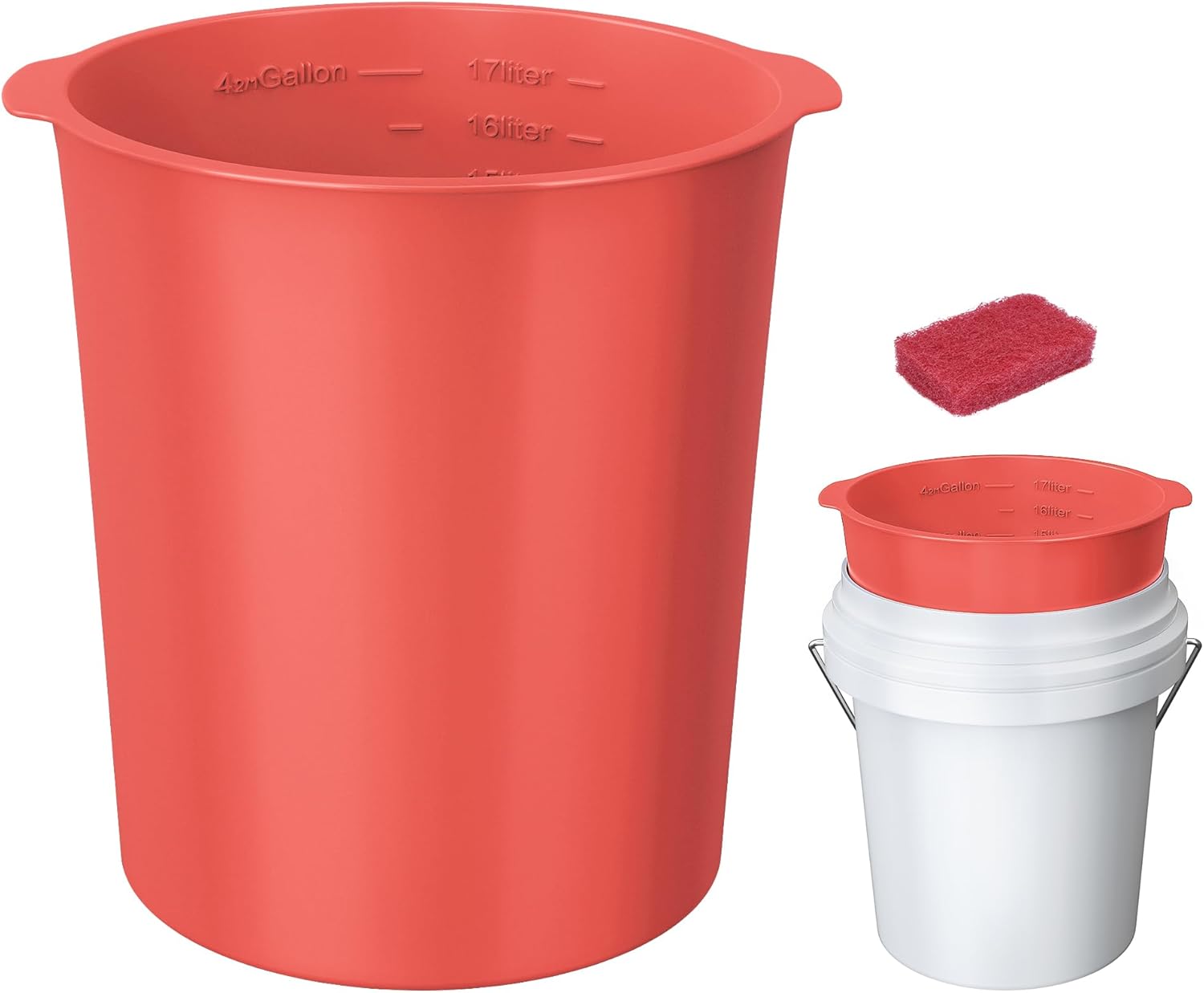Amazon.com: WYJREES 5 Gallon Bucket Liner,Reusable Rubber Bucket Liners ...