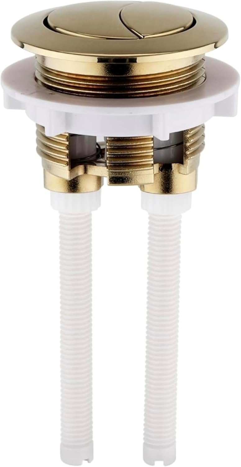 Housler® Brushed Brass Universal Toilet Dual Flush Button. To Fit ...