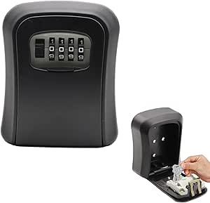 Key Safe Wall Mounted,Combination Lock Box Outdoor Security Code ...