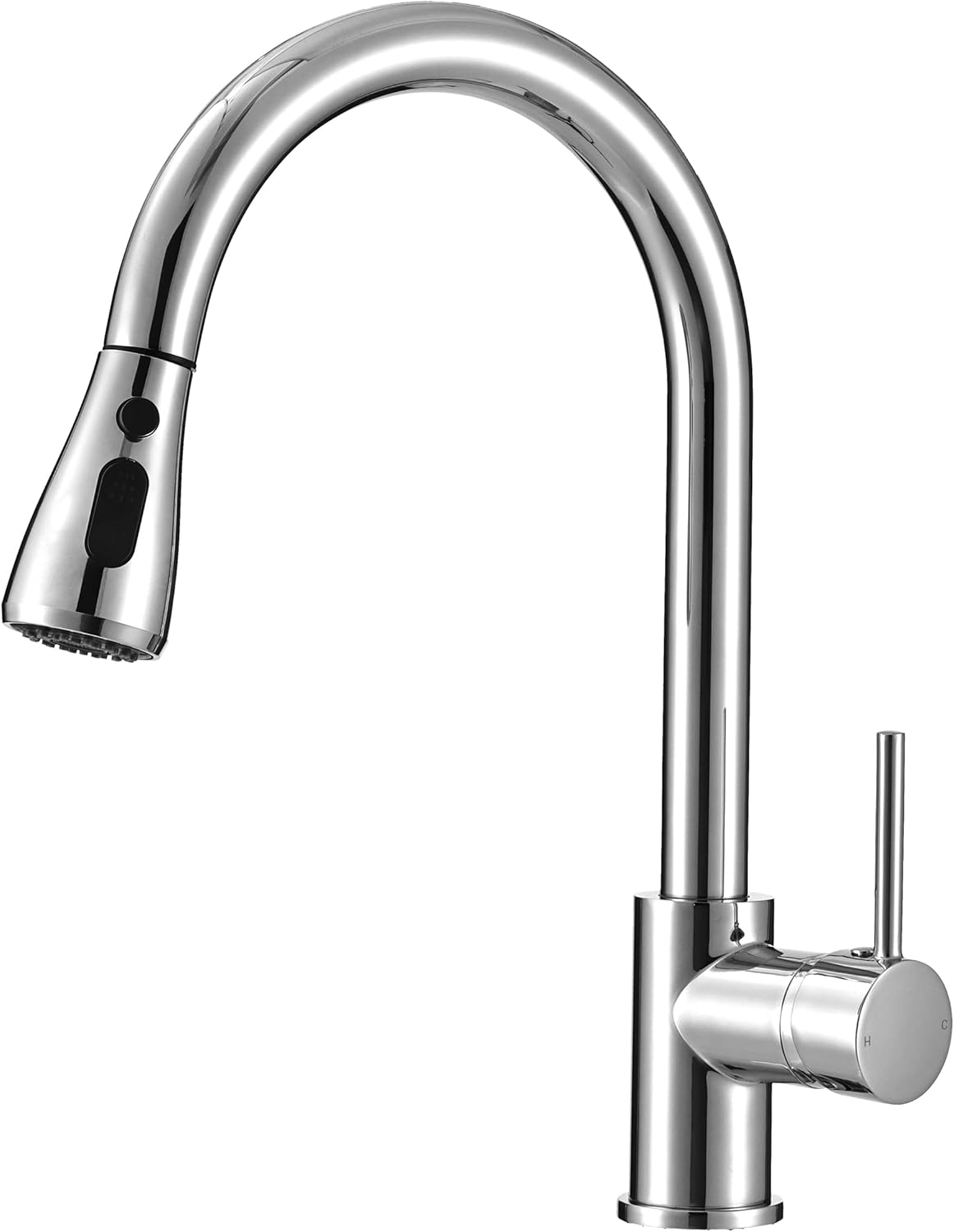 Peppermint Pull Out Kitchen Sink Mixer Tap Monobloc Modern Style Easy ...