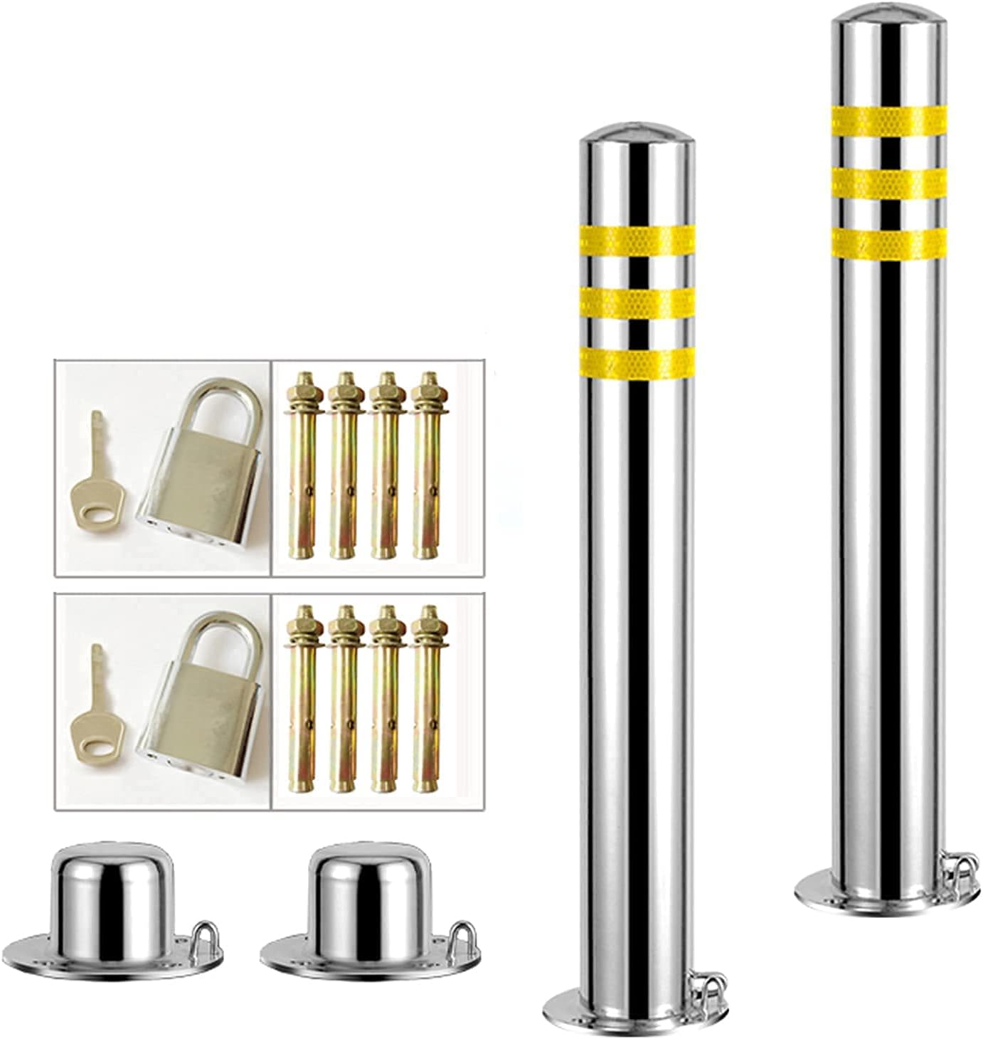 WEISSBIER Parking Barrier Parking Barrier Lockable Car Parking Latch ...