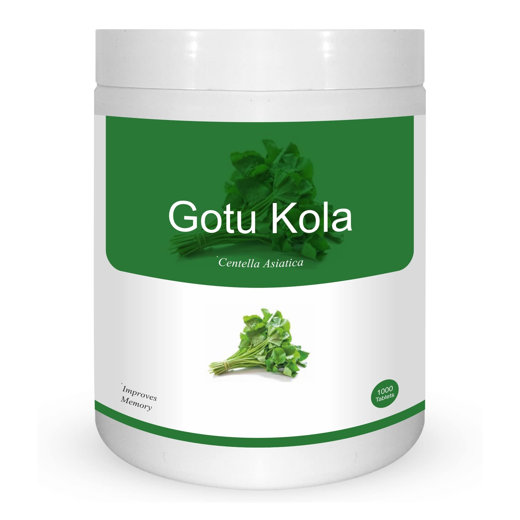 Herb Essential Gotukola Tablets, 500 Mg each, 1000 Tablets | 100% ...