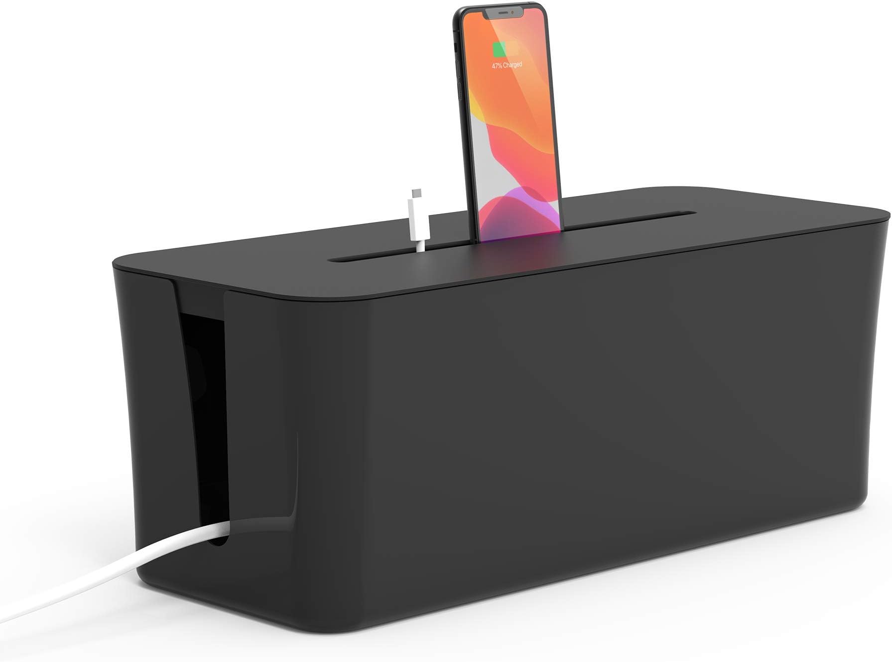 Amazon.com: Cable Management Box - Wooden Style Large Cord Organizer ...