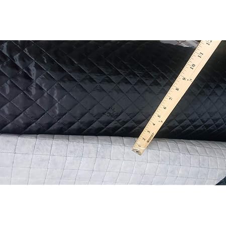 Amazon.com: Polyester Quilted Padded Lining Fabric Black