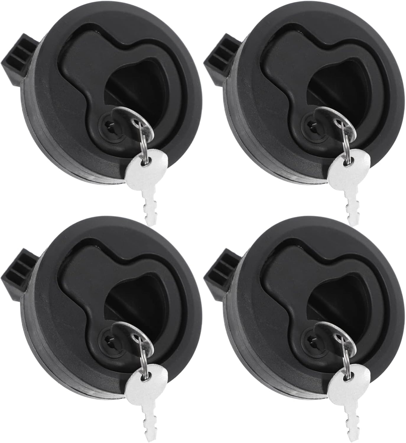 4pcs Marine Lift with Key Round Pull Slam Latches Handle Lift Slam ...