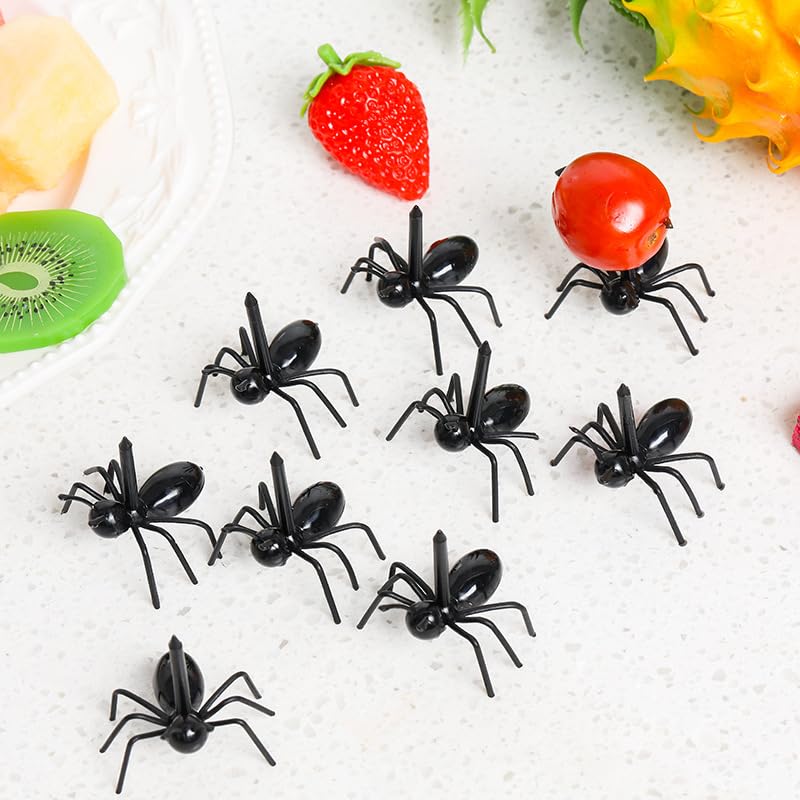 Amazon.com | LUFOX 48PCS Ant Food Pick Fruit Dessert Fork Reusable Ant ...