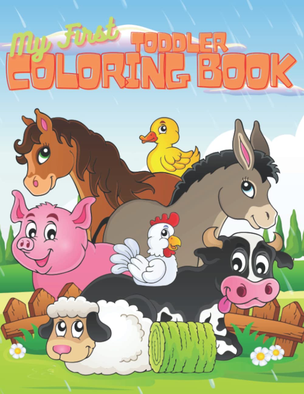 My First Toddler Coloring Book: Coloring book for girls and boys 1 2 3 ...