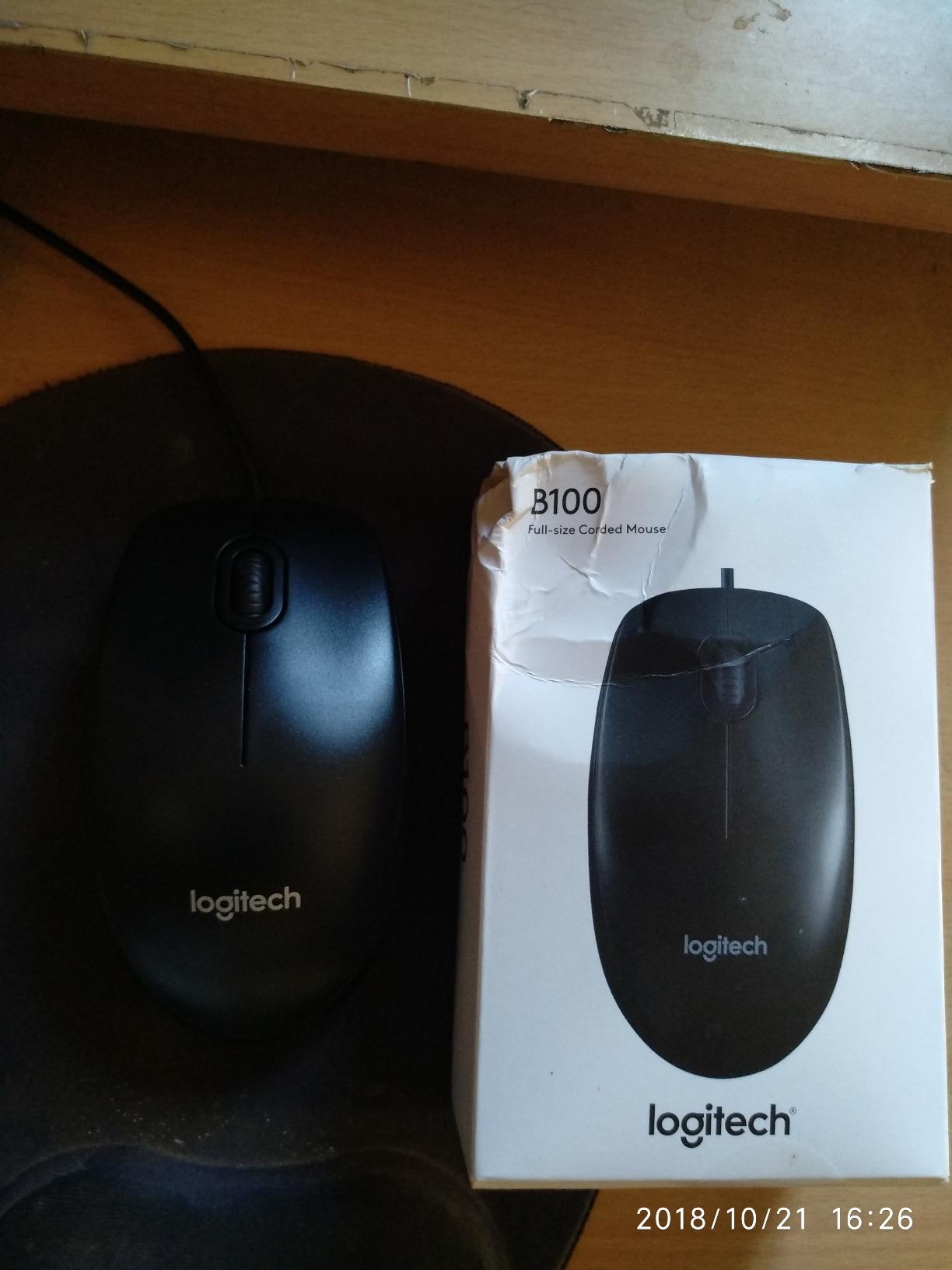 Amazon.in: Buy Logitech B100 Optical USB Wired 800 DPI Mouse with 3 ...