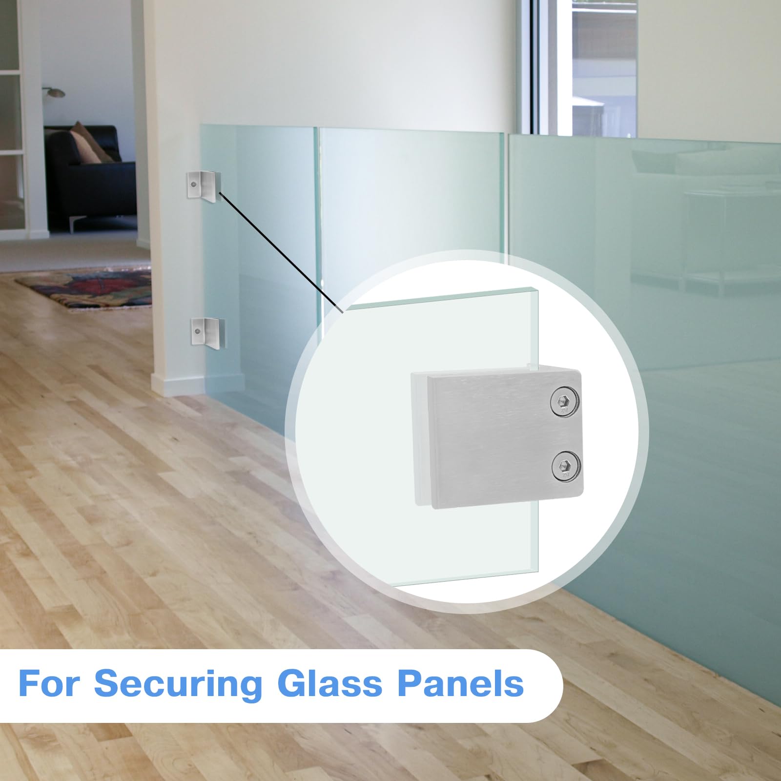 Snapklik.com : LukLoy Heavy Duty Glass Railing Clamp, Stainless Steel ...