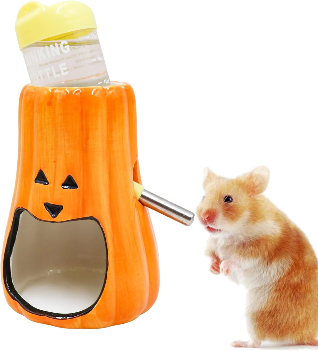 Amazon.com : Hamster Water Bottle Holder 80ML,Widen Bottom Stand Anti ...