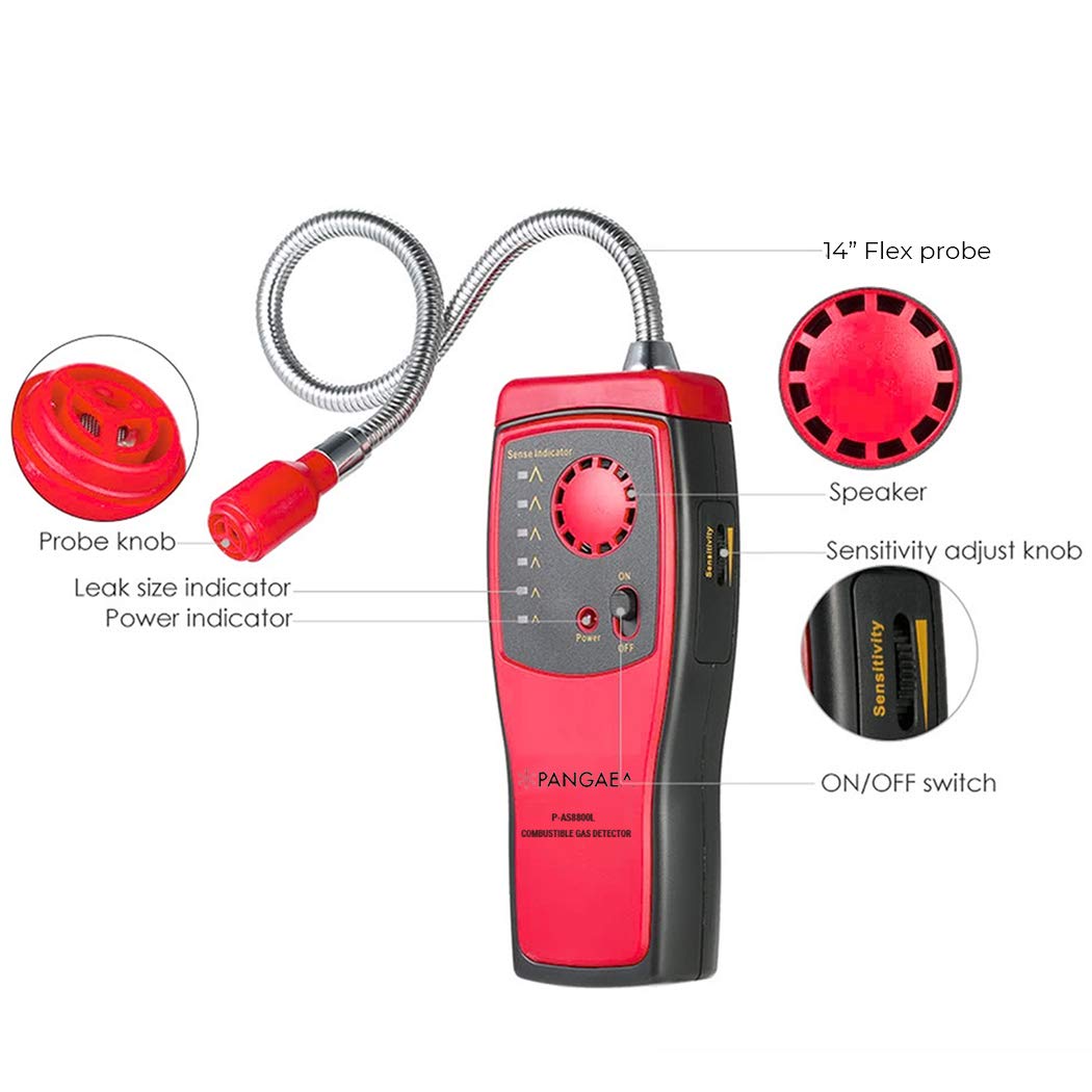 PANGAEA Gas Detector Portable Natural Gas Tester Detector, Combustible ...