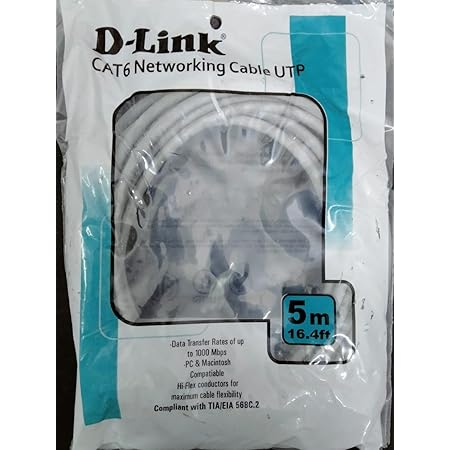 D-Link DLINK CAT6 Patch Cable for Modem, Personal Computer, Laptop ...