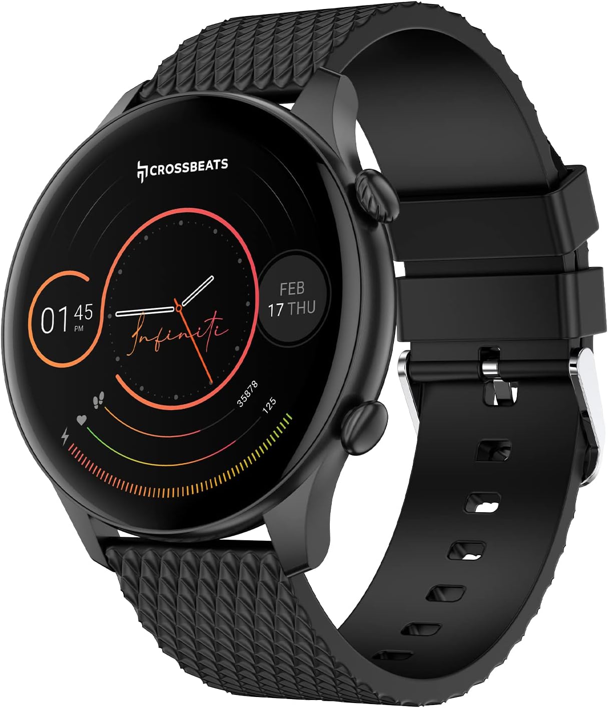 CrossBeats Orbit Infiniti AMOLED Smart watch, BT calling, Connect with ...