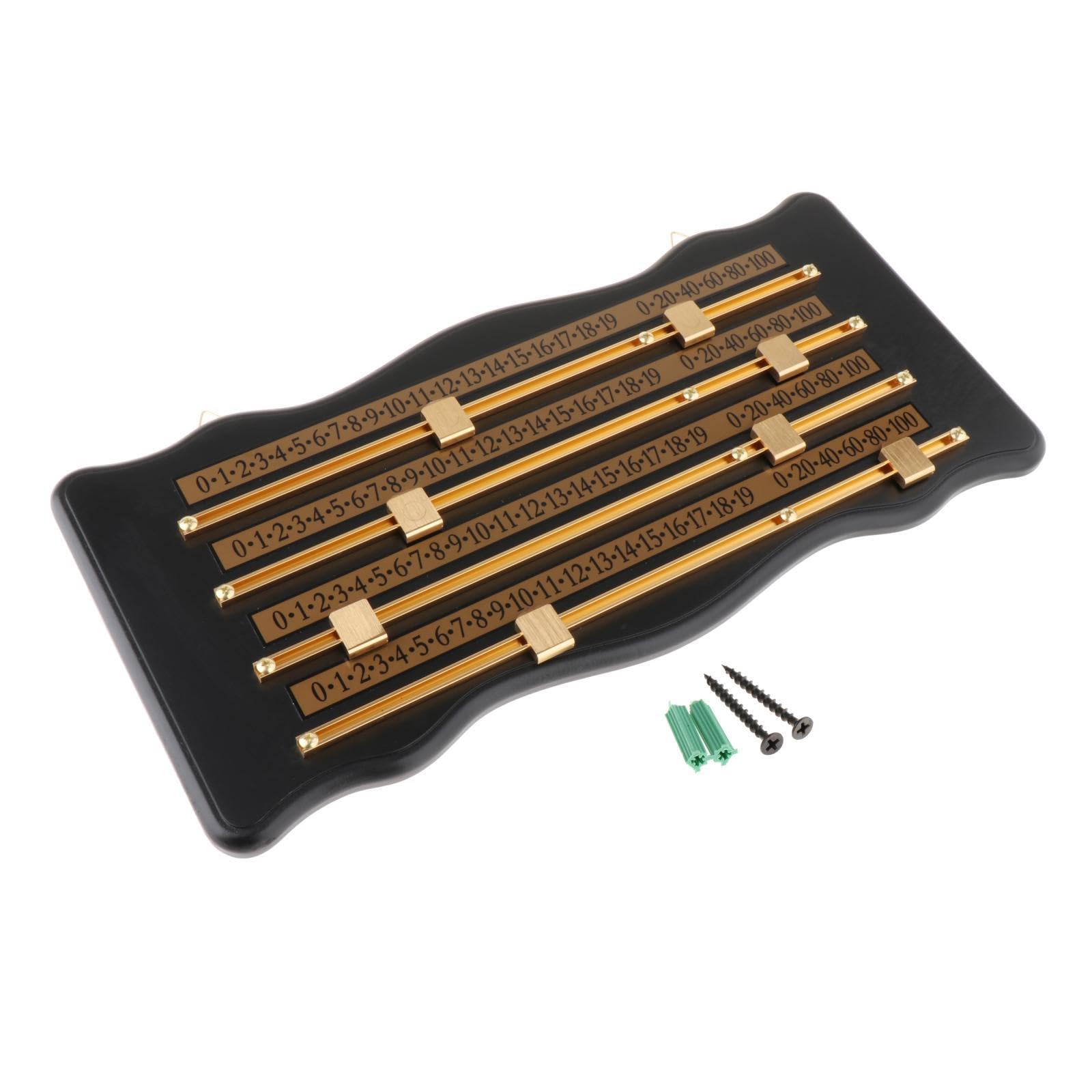 Outdoor Shuffleboard Wooden Shuffleboard & Billiards Scoreboard - Wall ...