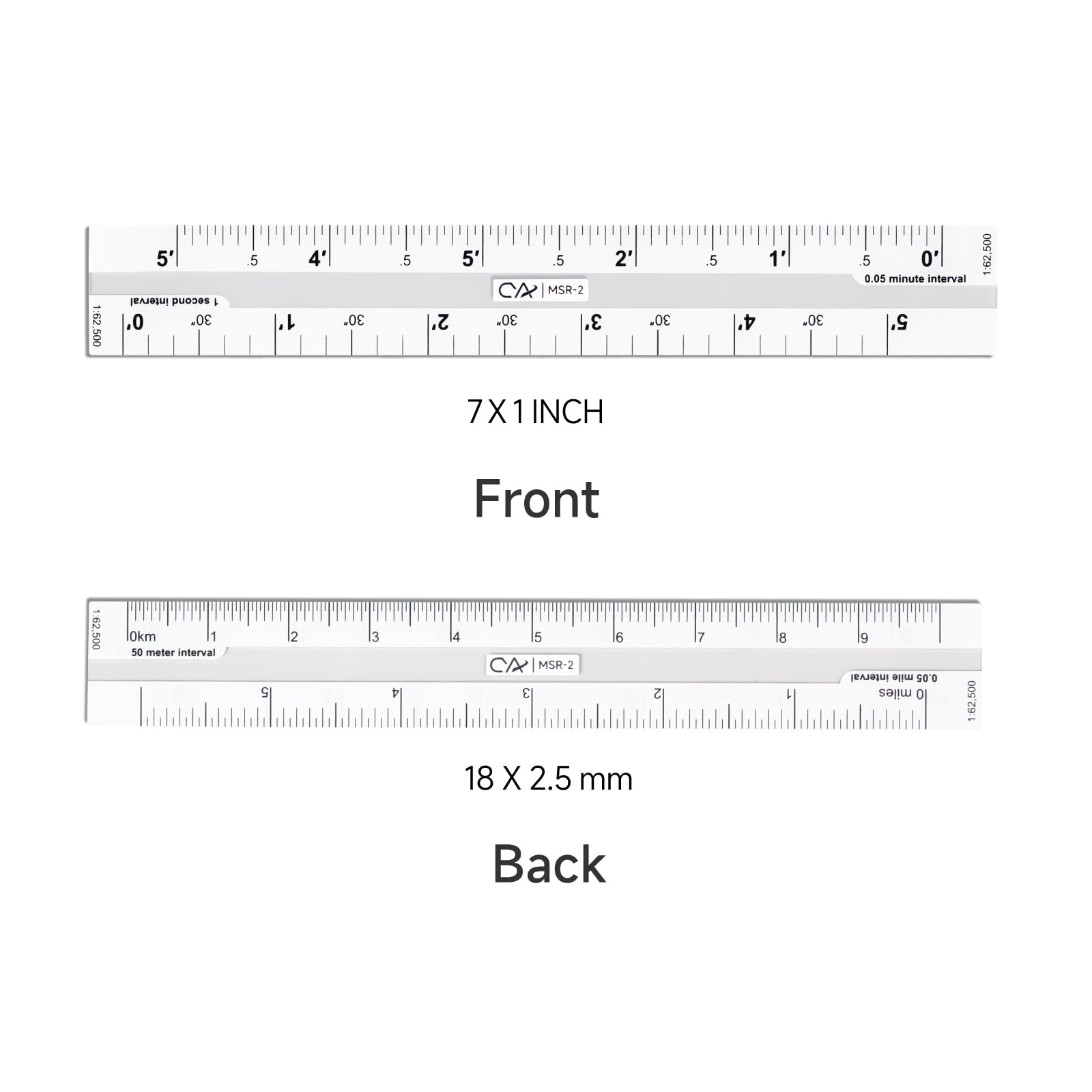 Snapklik.com : Clear Scale Ruler Maptool 1:62,500 Scale Map Reading ...