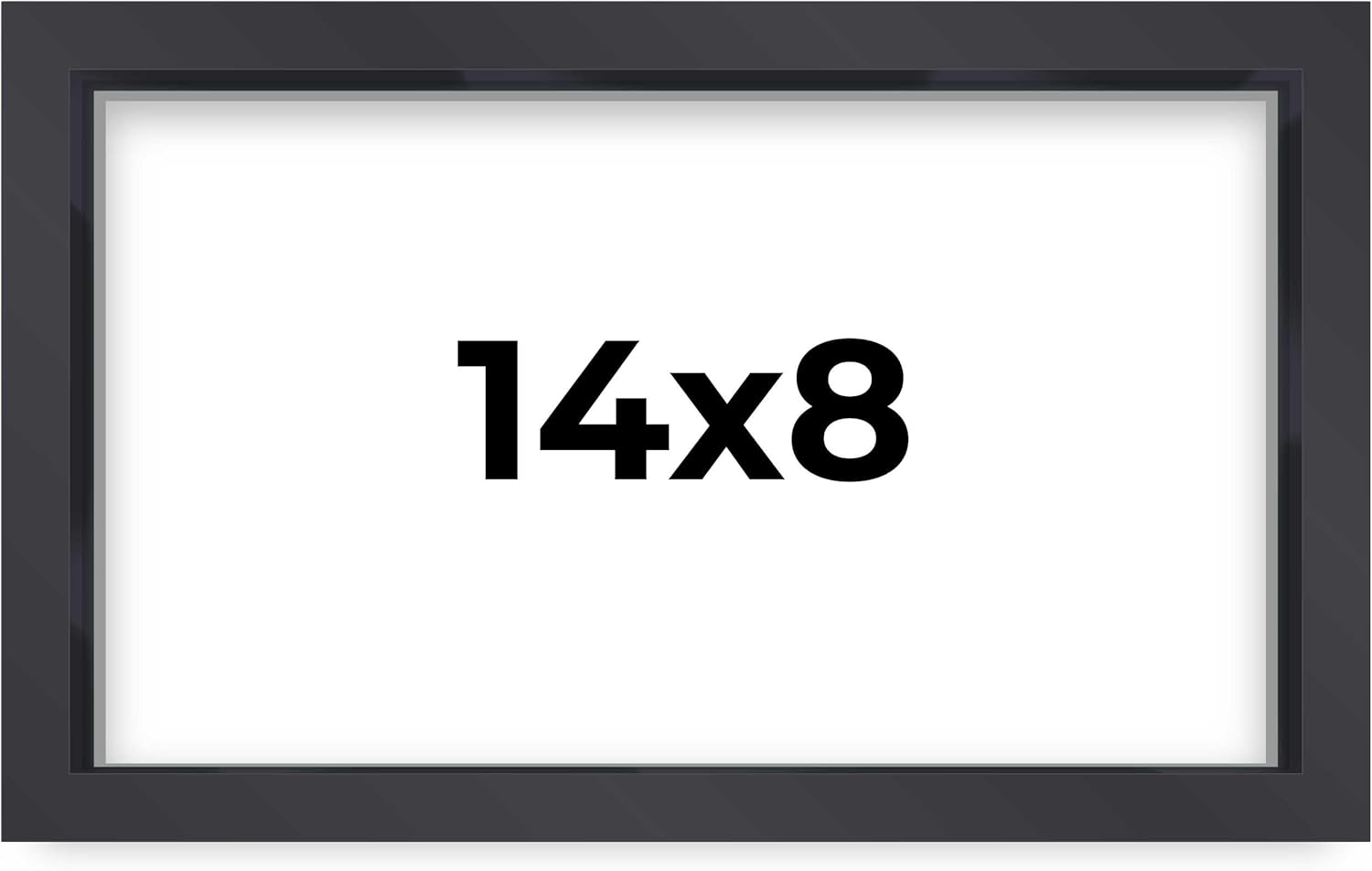 Amazon.com - 8x14 Shadow Box Frame Contemporary Black Finish | 3/4 ...