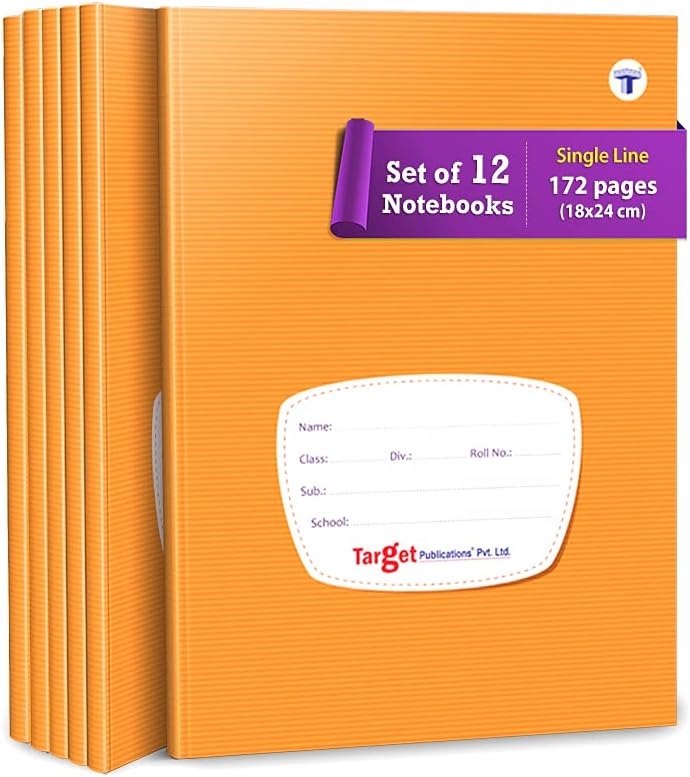 TARGET PUBLICATIONS Small Notebooks Single Line (172 Ruled Pages ...
