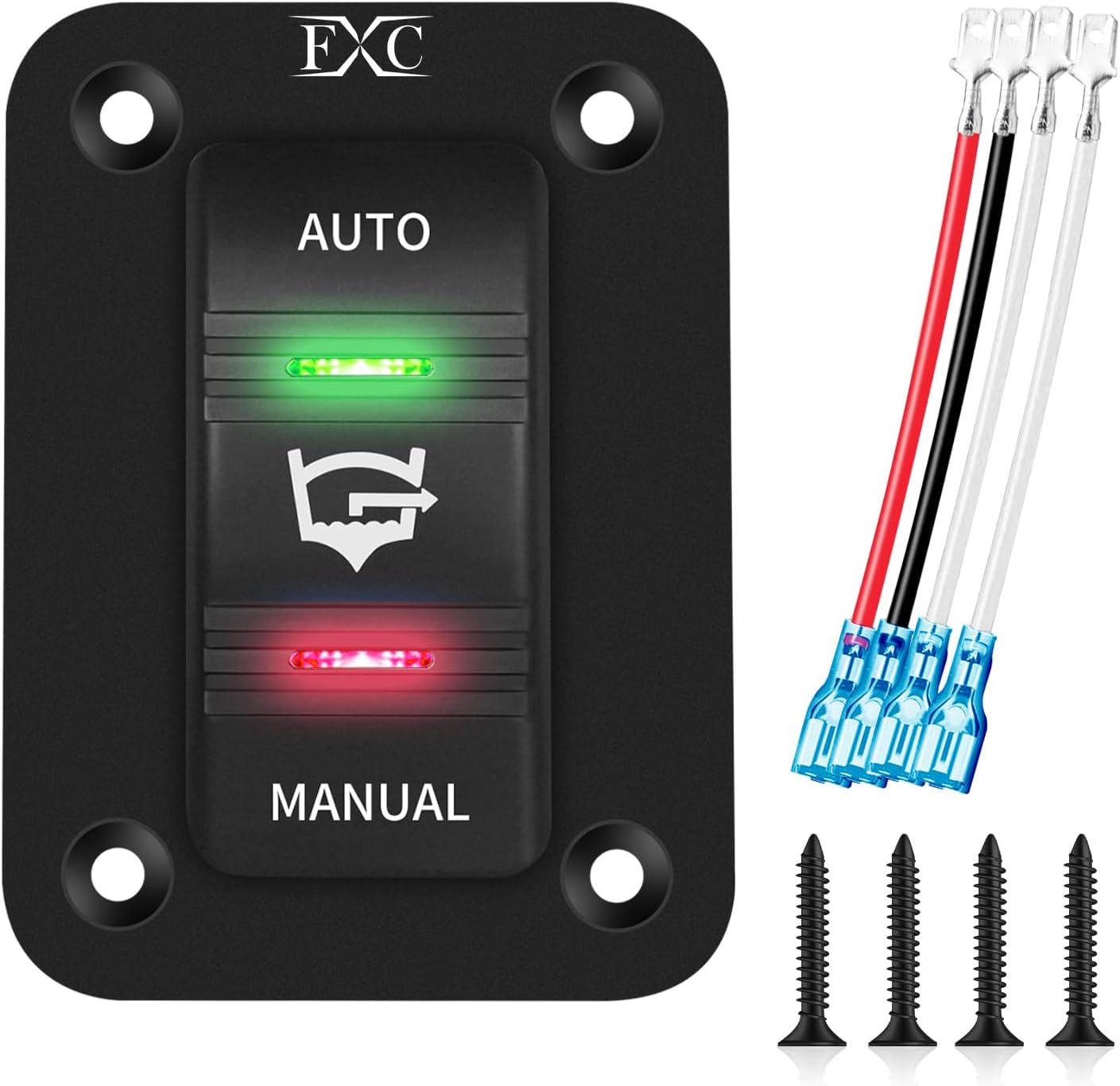 Amazon.com: Amarine Made Deluxe LED Rocker Bilge Pump Switch Panel ...