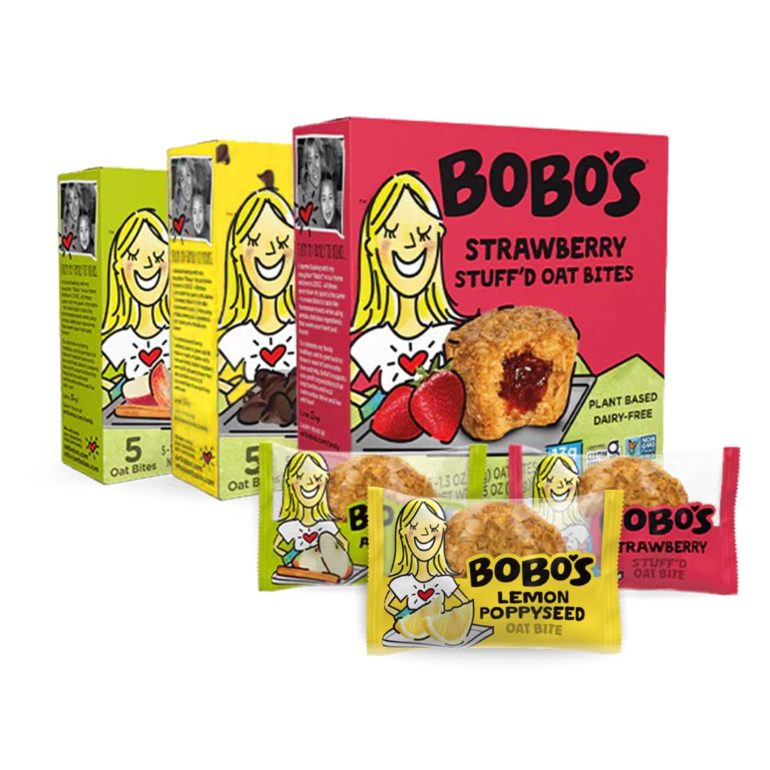 Amazon.com: Bobo's Oat Bites Stuff'd Variety Pack (Strawberry, Lemon ...