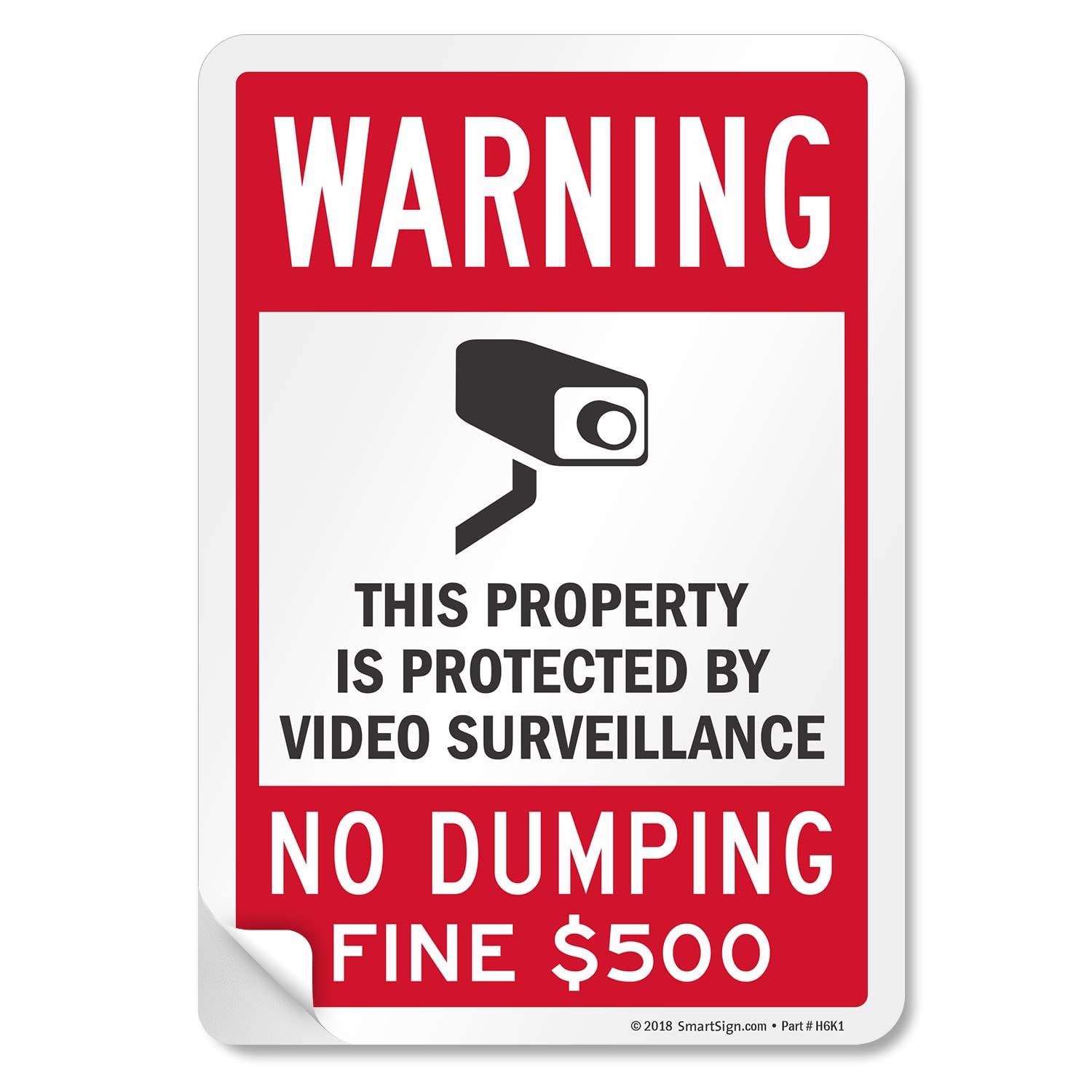 Amazon.com: SmartSign 10 x 7 inch “Warning - Property Protected by ...