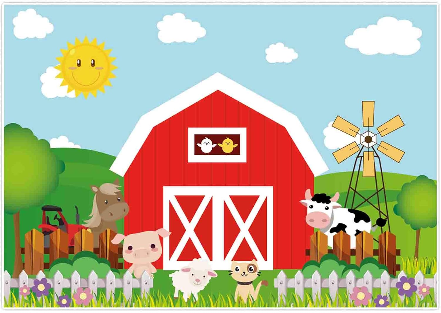 Allenjoy 17 78 Cm X 1 83 M Desenho Animado Fazenda Animais allenjoy-17-78-cm-x-1-83-m-desenho-animado-fazenda-animais