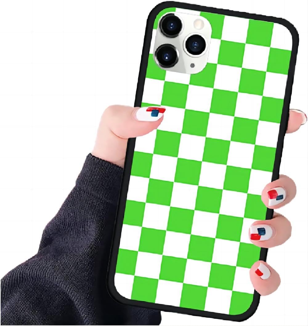Amazon.com: Mixneer Checkerboard Phone Case Compatible with iPhone Grid ...