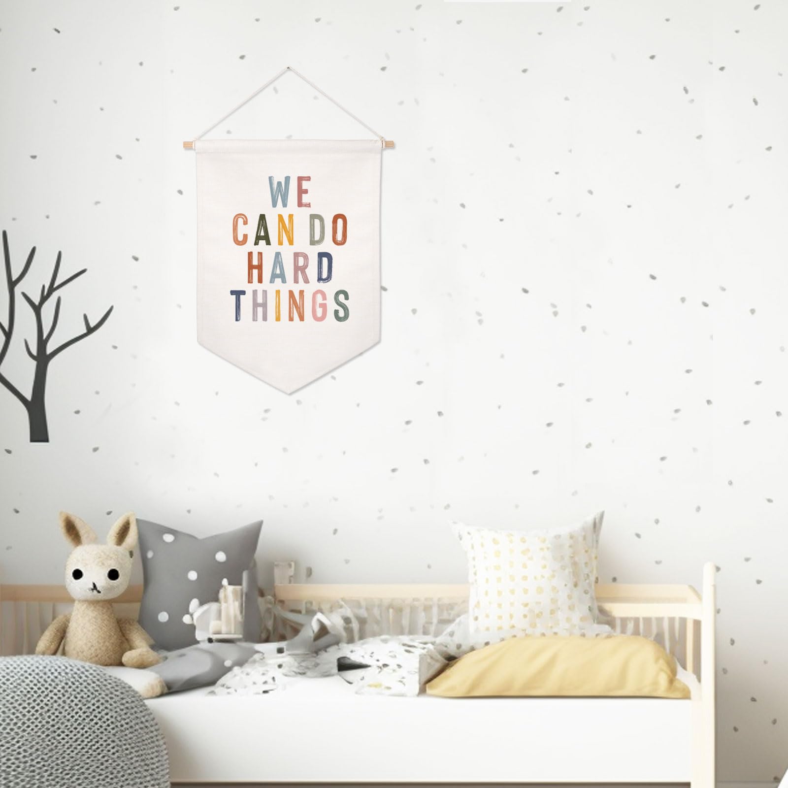 Snapklik.com : We Can Do Hard Things Hanging Banner, Boho Positive ...