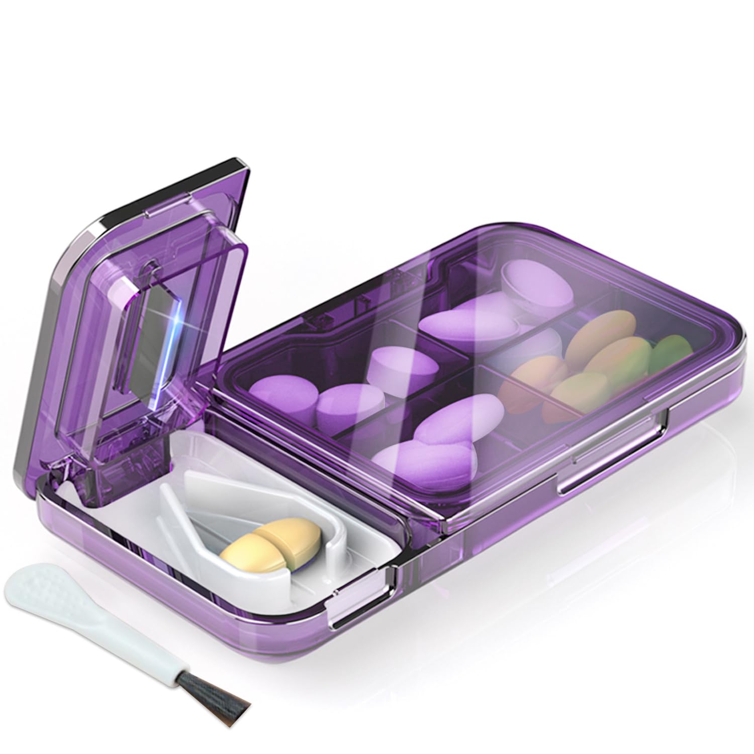 Amazon.com: Pill Cutter Splitter for Small or Tiny Pills. 2-in-1 Travel ...