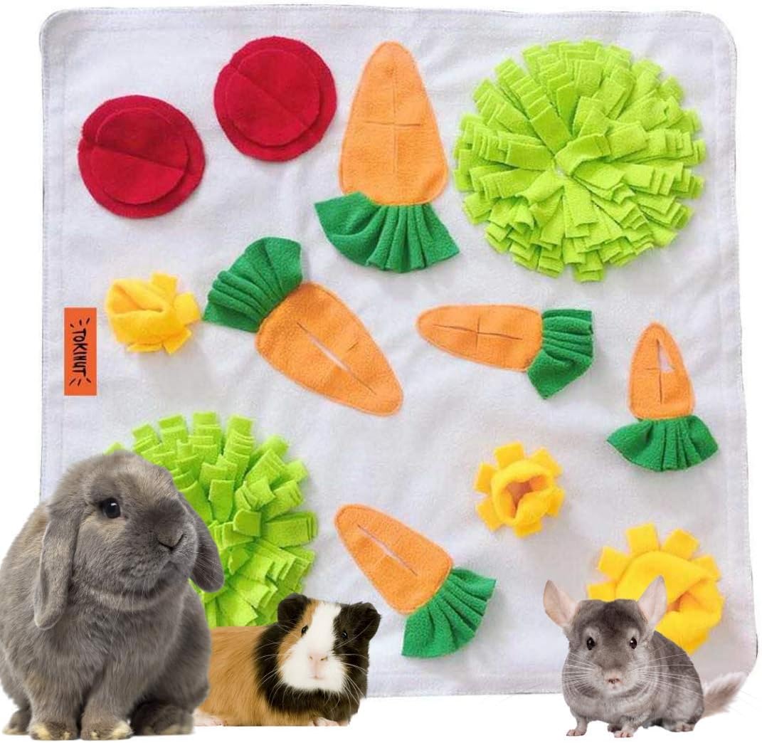 Amazon.com: TOKIHUT Rabbit Foraging Mat - Large 25" x 25" Boredom ...