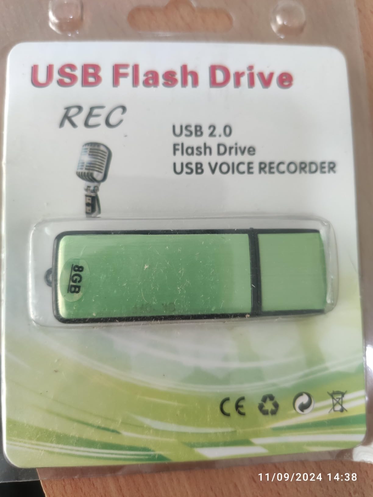 DDLC HD Plus Mini USB Voice Recorder | 8GB Storage in-Built Small Sized ...